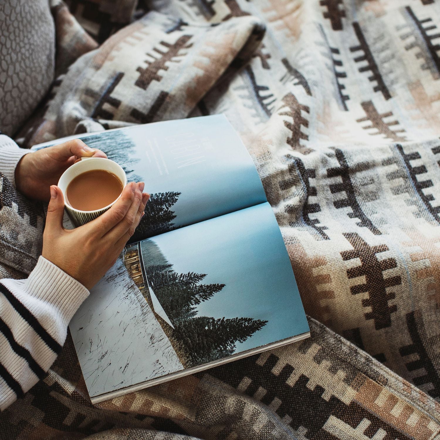 Contemporary Welsh Tapestry Wool Throws and Blankets at Melin Tregwynt