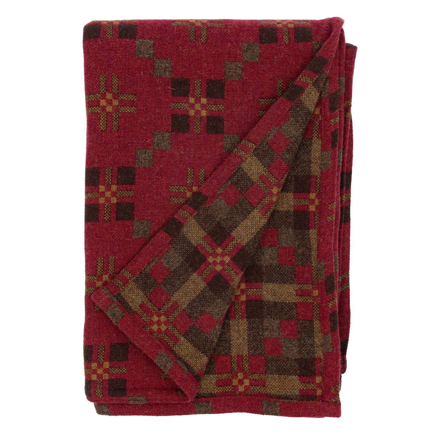 St davids Cross Welsh Tapestry Throws and Blankets - Melin Tregwynt