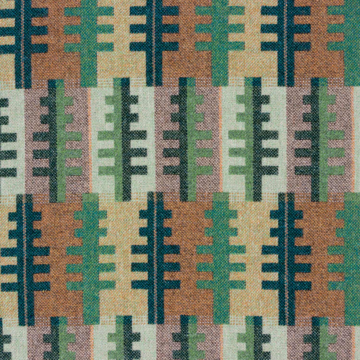 Forest Fabric a Pure Wool Welsh Tapestry Created by Melin Tregwynt